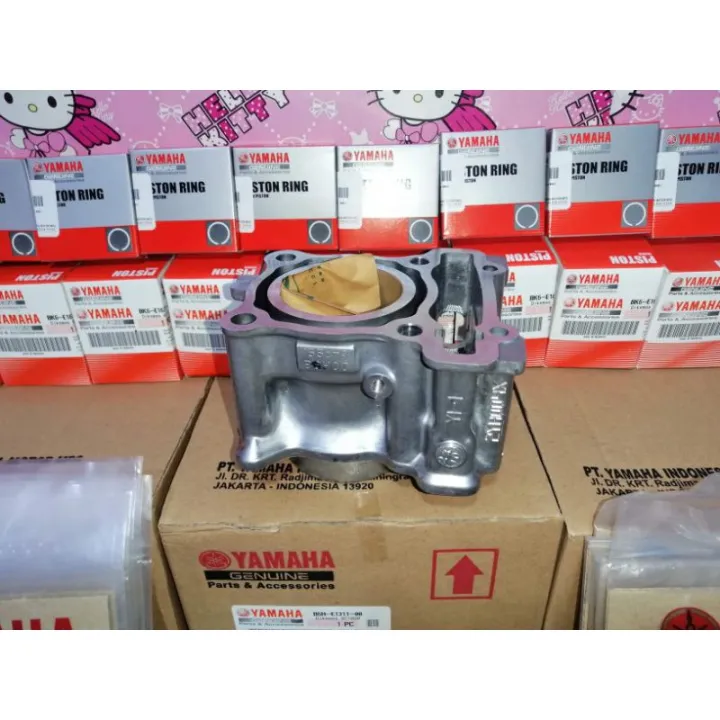 yo- stock block nmax/aerox with r15 v3 piston kit 58mm hi comp plug ...