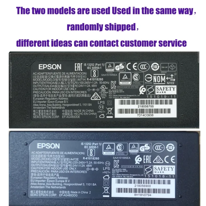 ⚡️🔥 A471H/A472E 24V2A Original Adapter Power Supply for EPSON GS50 GT ...