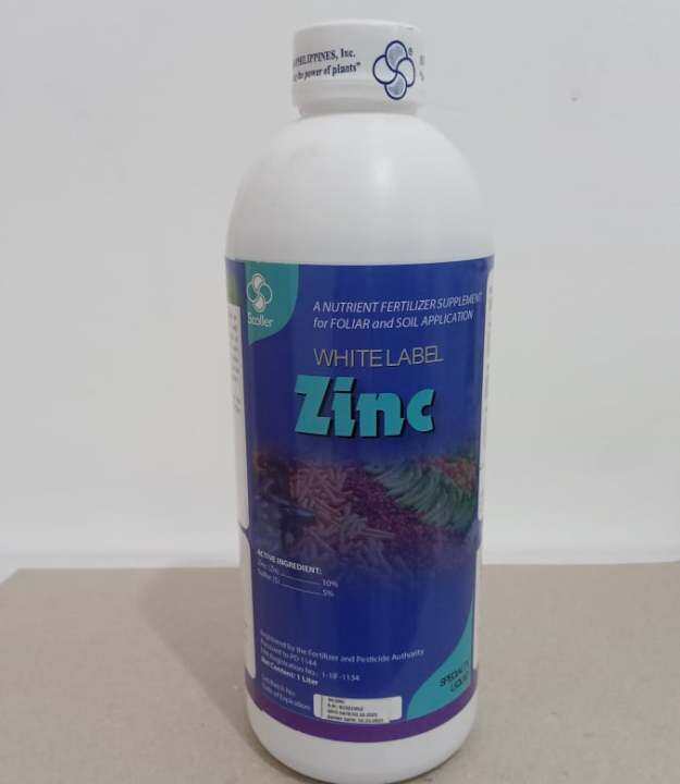 White Label Zinc (A Nutrient fertilizer supplement for foliar and soil ...