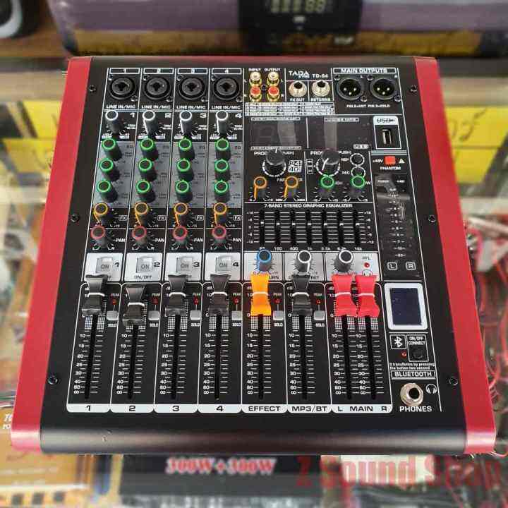 TADA มิกซ์ tada มิกส์เซอร์ tada มิ๊ก tada TD-04 4 ช่อง มิกซ์เซอร์tada 4 chanel | Lazada.co.th