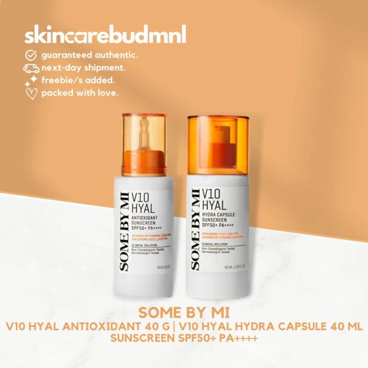 Some By Mi V10 Hyal Antioxidant / Hydra Capsule Sunscreen SPF 50+ PA ...