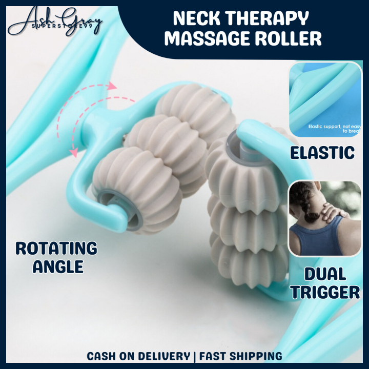 Neck Massager Roller Therapy | Neck and Shoulder Dual Trigger Point ...