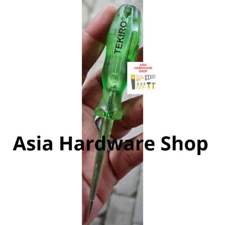 Obeng Tespen AC TEKIRO Tespen Tes pen Minus AC 100 - 500 v | Lazada ...