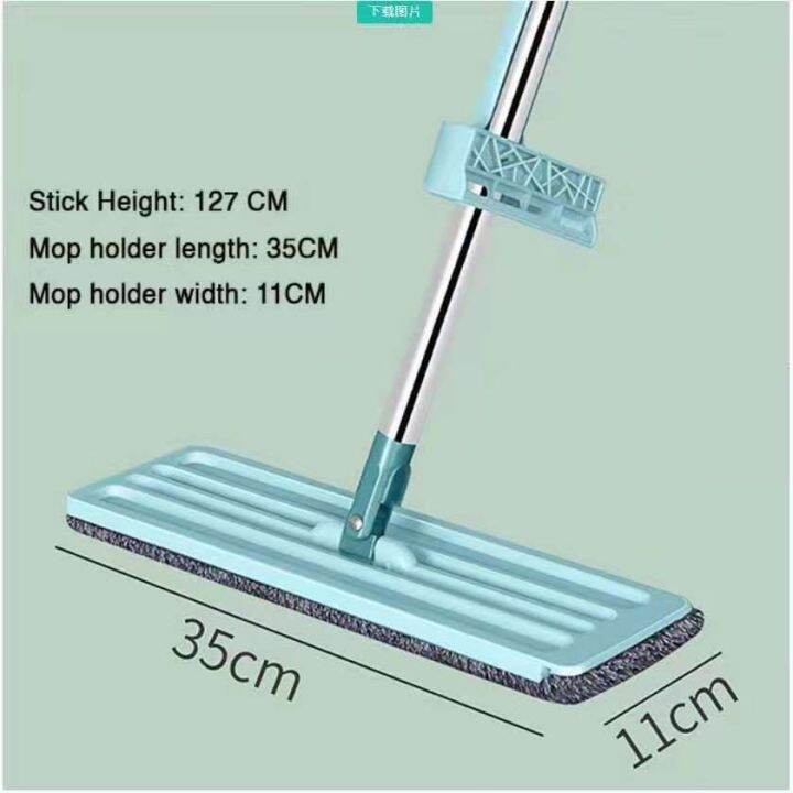 leo Lazy Mop 360 Spin Mop Degree Double Sided Flat Mop Free Hand Washing | Lazada PH