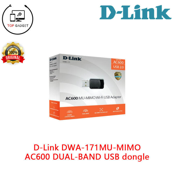 D-LINK DWA-171 AC600 DUAL-BAND USB DONGLE | Lazada