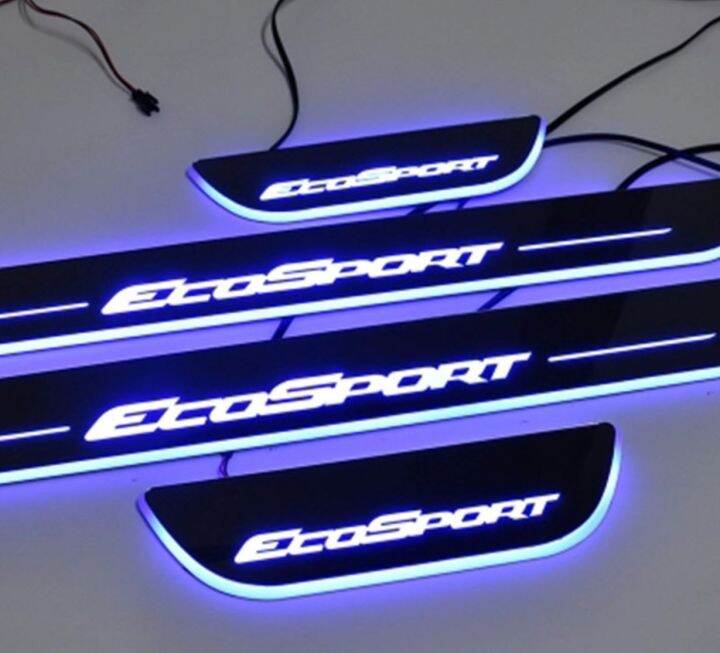 【xinfan】4pcs/set LED Moving Lights Car Door Scuff Plate for Ford ...