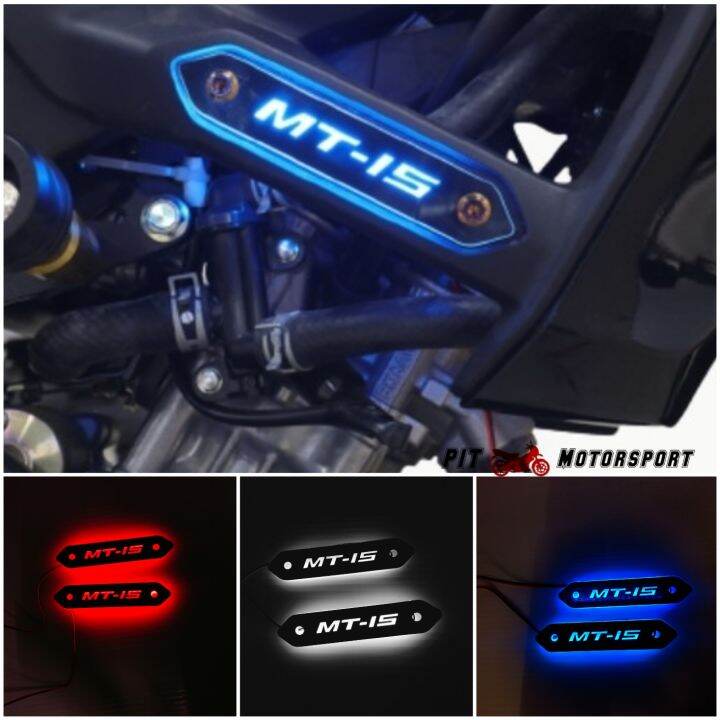 YAMAHA MT15 LOGO EMBLEM PLATE ALLOY LED LIGHT ACCESSORIES / Motor ...