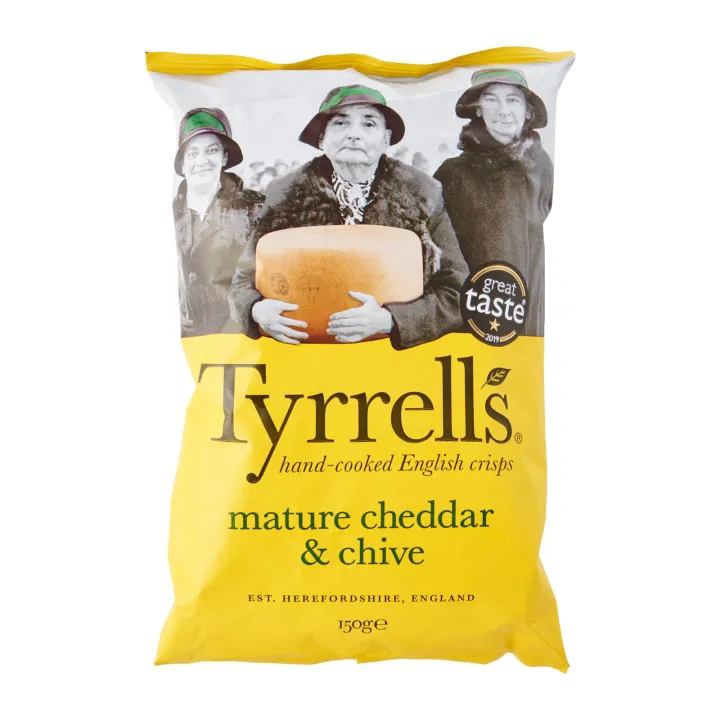 Tyrrell's Mature Cheddar And Chives Crisps | Lazada Singapore