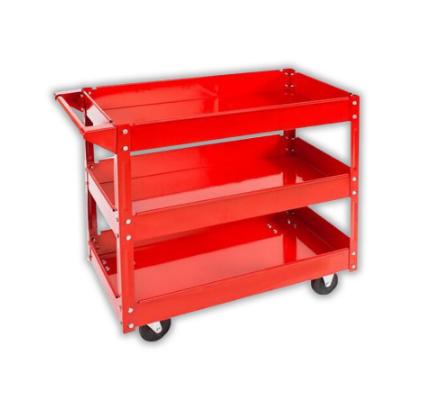 3 Layers Service Cart Steel Tool Trolley 120KG Barang Garaj Bengkel ...