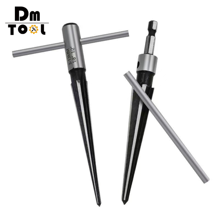 DM Round Shank Hexagon Taper Reamer Woodworking Board Chamfer Opening ...