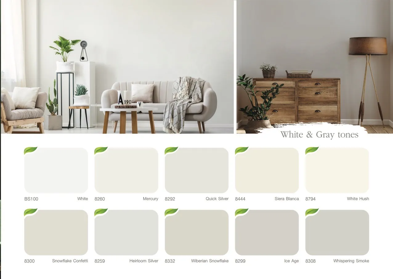 สีทาบ้าน TOA Organic Care ทีโอเอ ออร์แกนิค แคร์ ชนิดเนียน 3.5L Tones ...