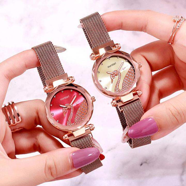 New Diamond-encrusted Swan Watch Milan Strap Women's Watch Fashion ...