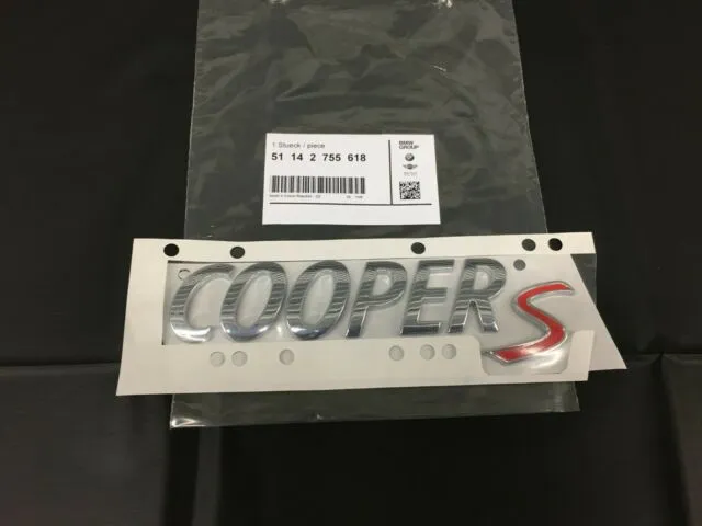 ตัวอักษร COOPER S [C-O-O-P-E-R-S] [อะไหล่ Part แท้] MINI PN ...