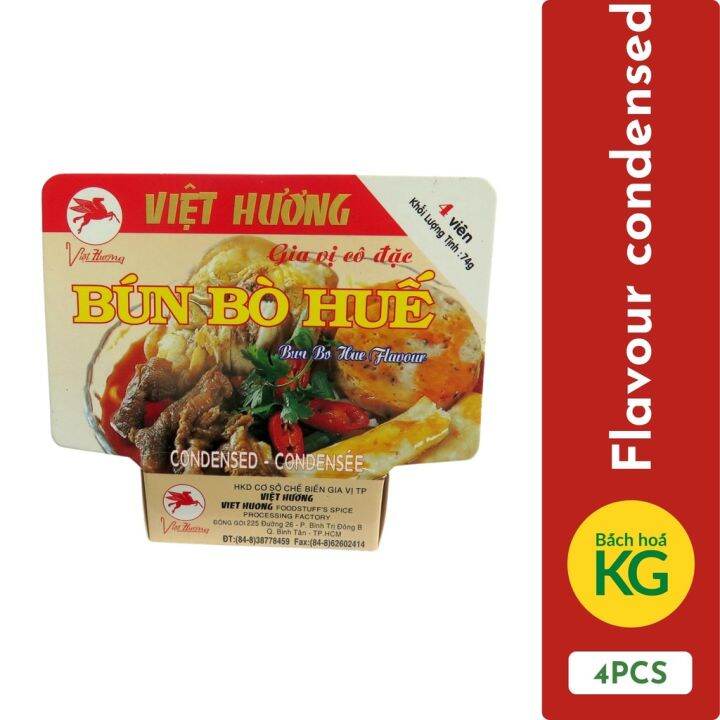 VIET HUONG Bun Bo Hue Flavour Condensed Seasoning 74g - Hue Beef Noodle Gia vị bún bò Huế ...