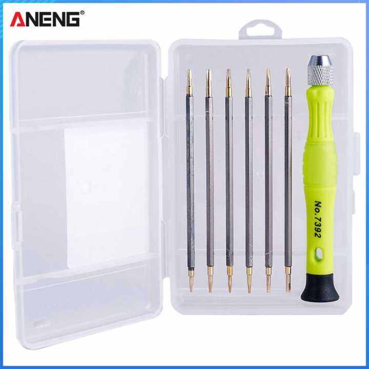 【ANENG】6 in 1 Mini Magnetic Screwdriver Set Hand Tool Set Precision ...