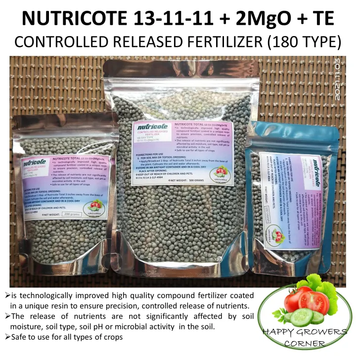 Nutricote Total Controlled Released Fertilizer 13-11-11+2MgO+TE (180 ...
