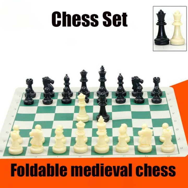 International Chess Tournament Size 50x50cm Middle Ages Folding Parent ...