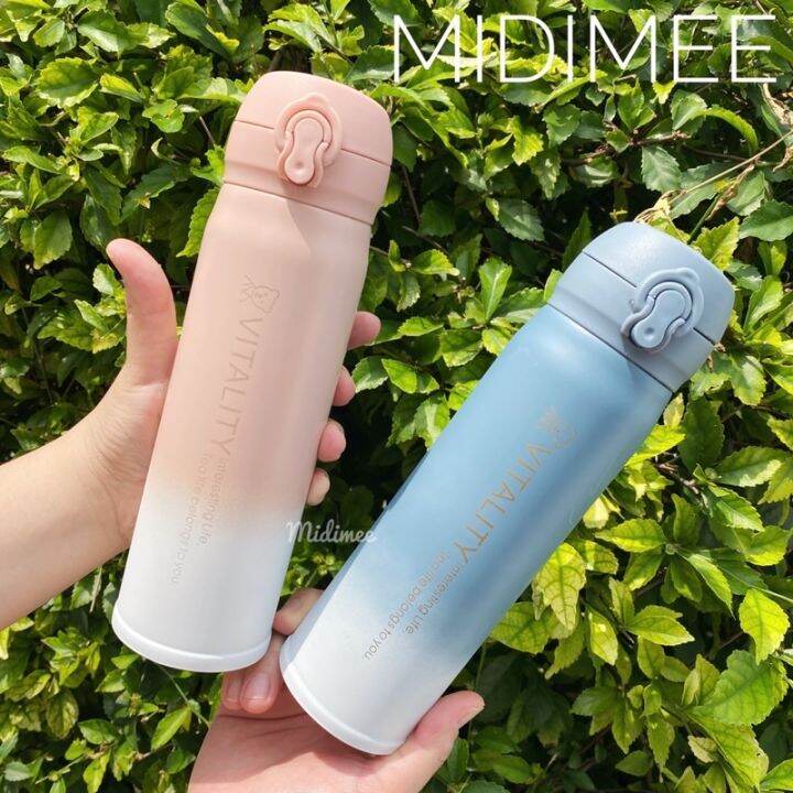 COD-Botol Tumblr Botol Termos Stainless Steel Dengan Warna Gradasi Lucu ...