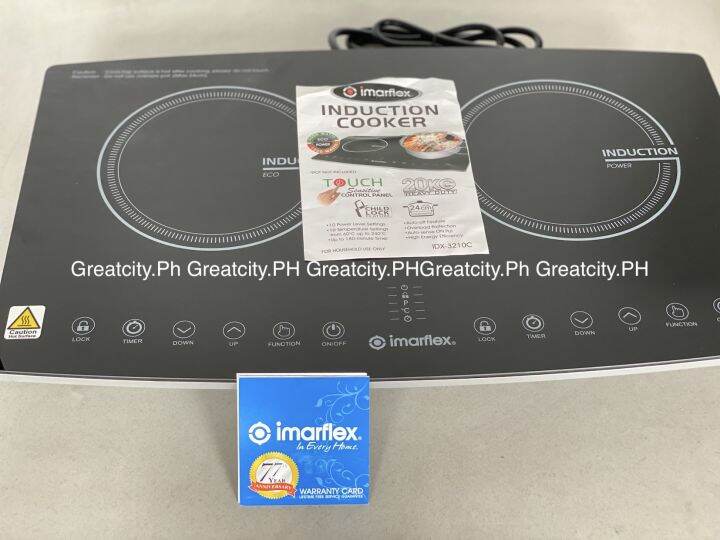 Imarflex Twin Induction Cooker IDX-3210C Black | Lazada PH
