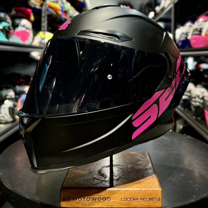 SEC Ace Full Face Dual Visor Helmet w/ FREE EXTRA VISOR | Lazada PH