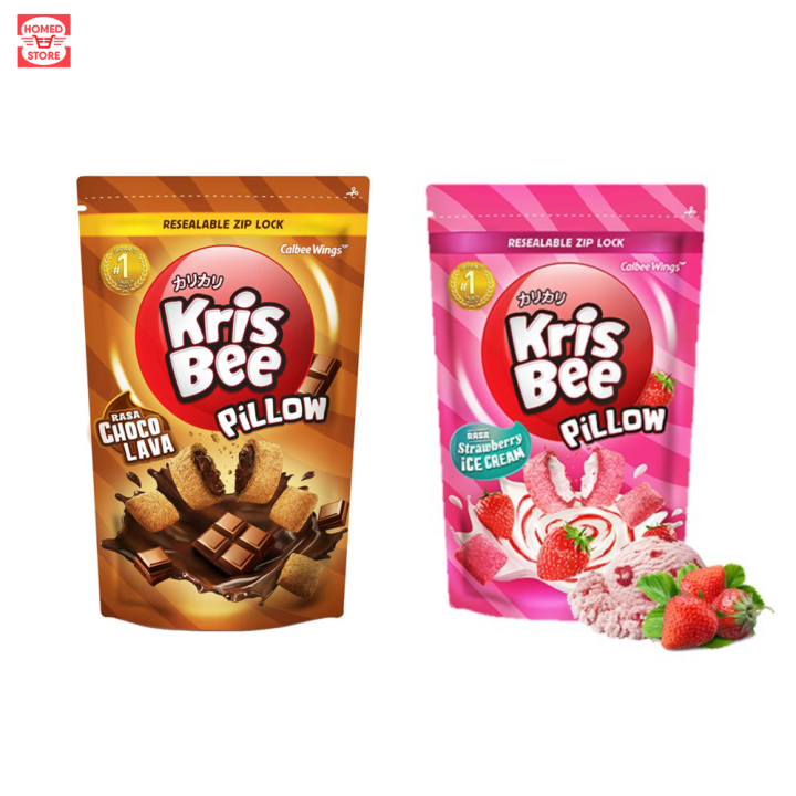 Kris Bee Pillow Choco Lava / Strawberry ice Cream 110g | Lazada Indonesia