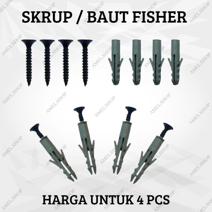 SKRUP BAUT FISHER MURAH | Lazada Indonesia