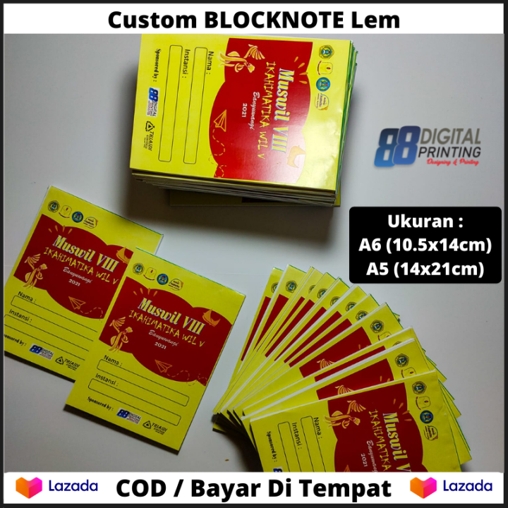 Promo Cetak Blocknote Custom - Cetak Notebook Custom | Lazada Indonesia