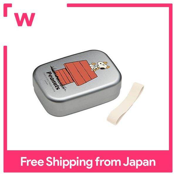 Kotak Makan Siang Skater Aluminium Anak-anak Snoopy Retro Label Kacang Buatan Jepang 370Ml ...