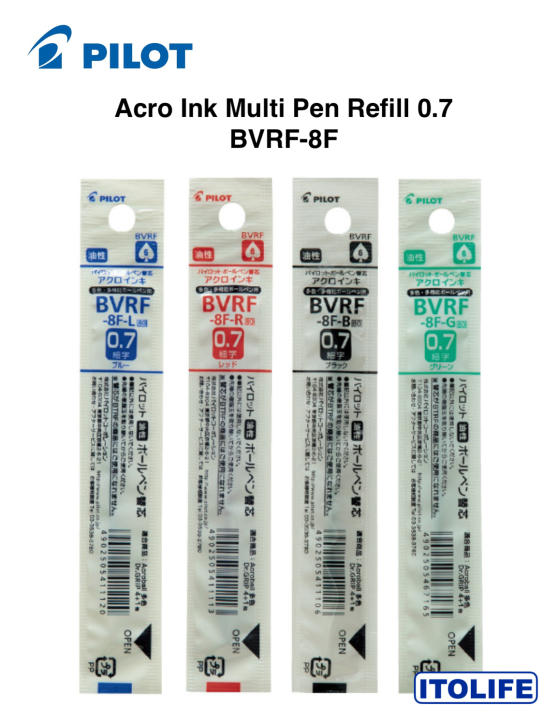 Pilot Acro Ink Ballpoint Multi Pen Refill 0.7mm BVRF-8F- 1pc | Lazada PH