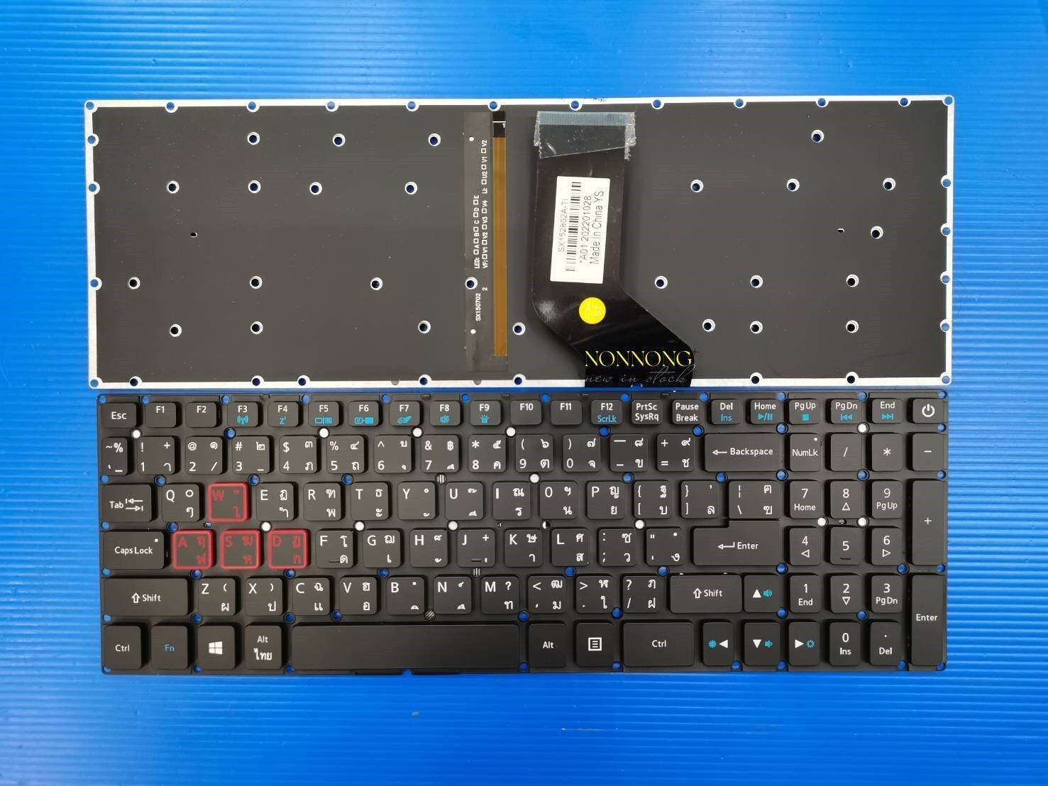 ACER Keyboard คีย์บอร์ด ACER Aspire VX5-591G VX5-593 VX15 VN7-593 ...