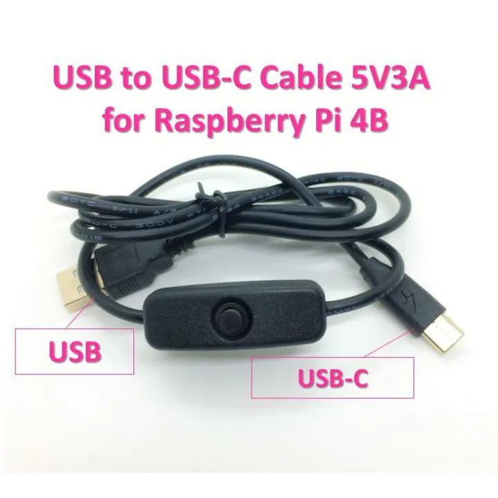 USB to USB-C Cable 5V3A for Raspberry Pi 4B | Lazada.co.th