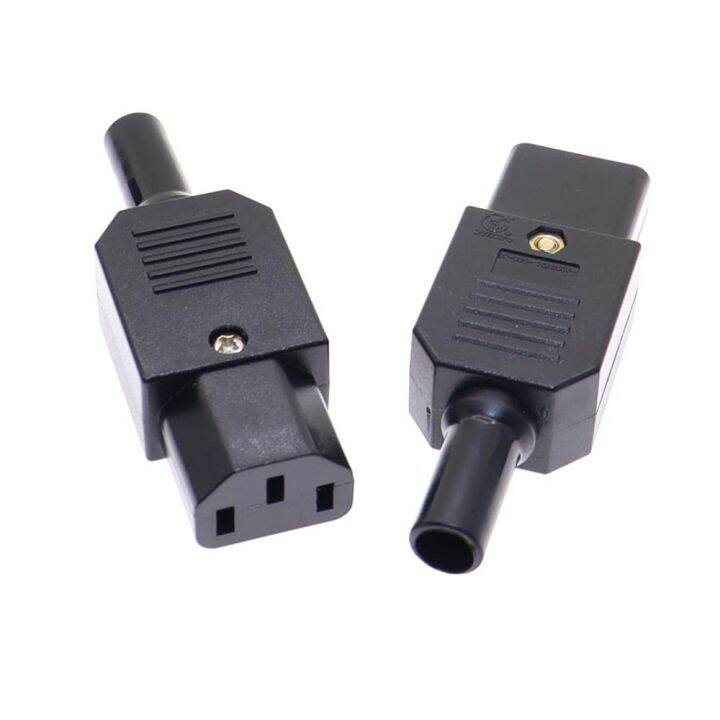 10Pcs/lot 16A 250V IEC Straight Cable Plug Connector C13 Female Socket ...