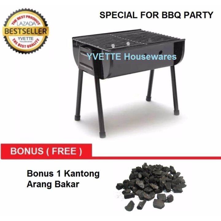 Alat Pemanggang Barbeque Grill Kotak - Special BBQ Party | Lazada Indonesia