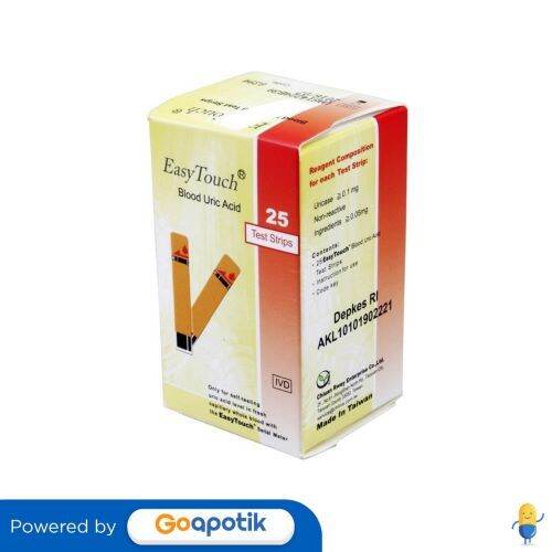 Easy Touch Uric Acid Test Strip Box 25 Pcs | Lazada Indonesia