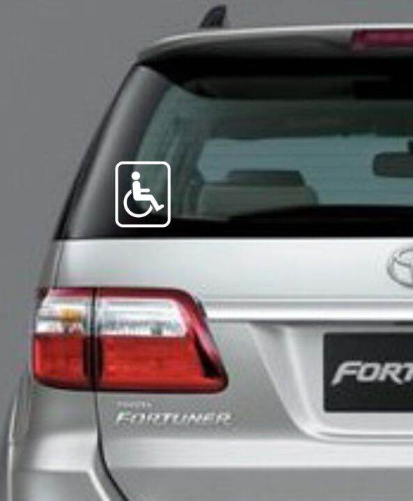 REFLECTIVE PWD sticker for car, motorcycle, wall, and other surfaces ...