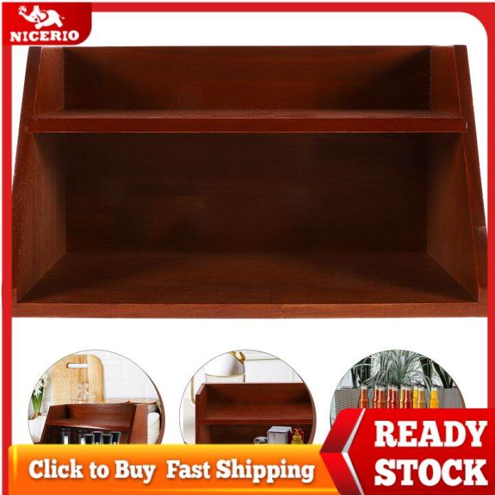 NICERIO Condiments Containers Spice Rack Cabinet Organizer Tiered Shelf ...