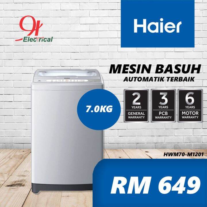 Haier 7kg Fully Auto Top Load Washing Machine HWM70-M1201 | Lazada