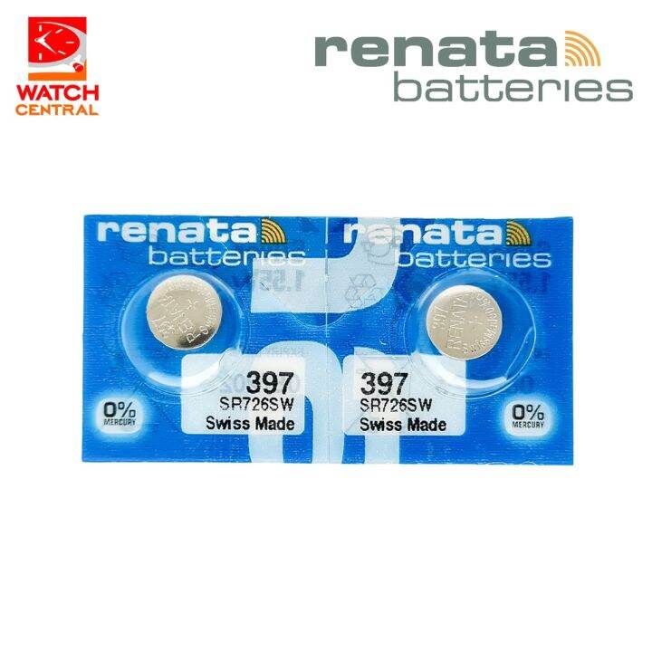 Renata 397 SR726SW Watch Battery Pack of 2 Pieces | Lazada PH