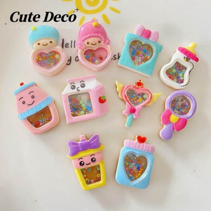 【Cute Deco】Cute Cartoon Milk Carton (10 Types) Blue Heart / White ...
