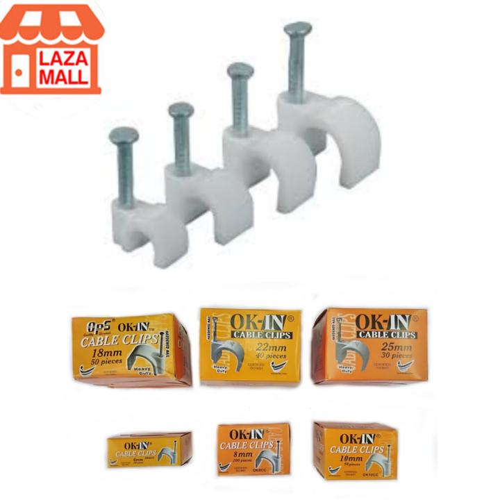 【MULTI PAIP CLIP 】OK-IN WAYAR Cable PIPE / AIRCOND PVC WATER PAIP Clips ...