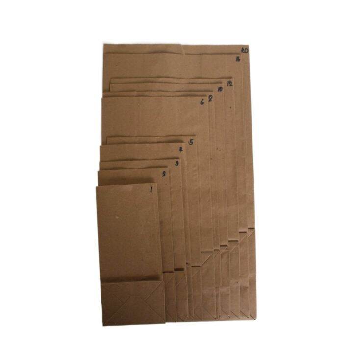 【COD4】 Brown Kraft Paper Bag 8 (supot) | Lazada PH