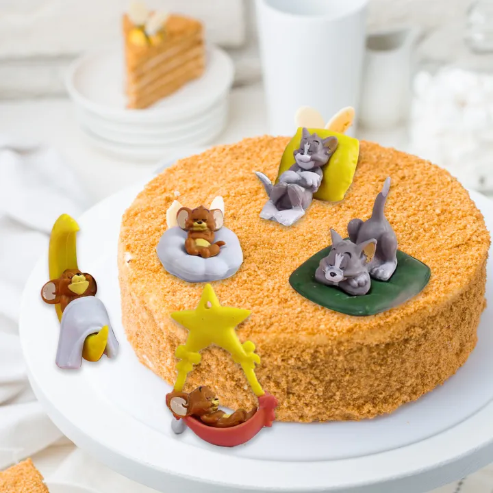 Microgood 5ชิ้นแมวและเมาส์เครื่องประดับสวยงามสมจริงฝีมือดีที่เล็กที่สุดรายละเอียด Indeformable ...