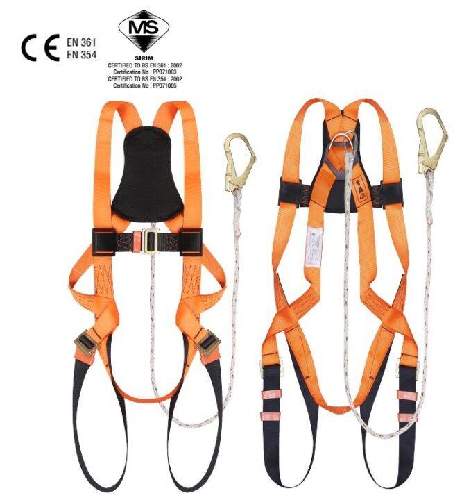 [DOSH & SIRIM ] PROGUARD FULL BODY HARNESS WITH BULIT IN LANYARD I ...