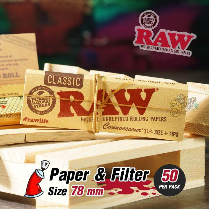กระดาษและฟิลเตอร์ RAW Classic [Paper & Filter] size 78 mm สินค้าพร้อม ...
