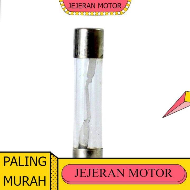 SEKRING TABUNG PANJANG 20A 20 a ampere amper sikring fuse 30cm kaca ...
