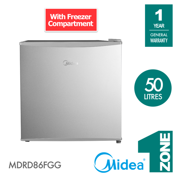 Midea 50L Mini Bar Refrigerator Peti Sejuk Kecil - Model: MDRD86FGG ...
