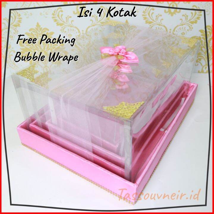 SOUVENIR/ parcel/ BOX HANTARAN PERNIKAHAN KOTAK SESERAHAN MIKA 1 SETT ...