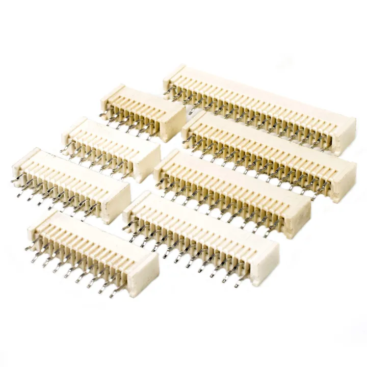 2pcs 6Pin FFC FPC Connector 1.25mm Pitch Forced Insertion Vertical ...