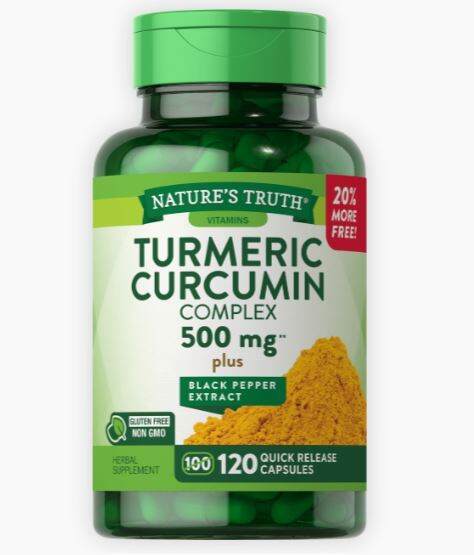 Nature's Truth Turmeric Curcumin Complex Improve Heart Health 500mg 120 ...
