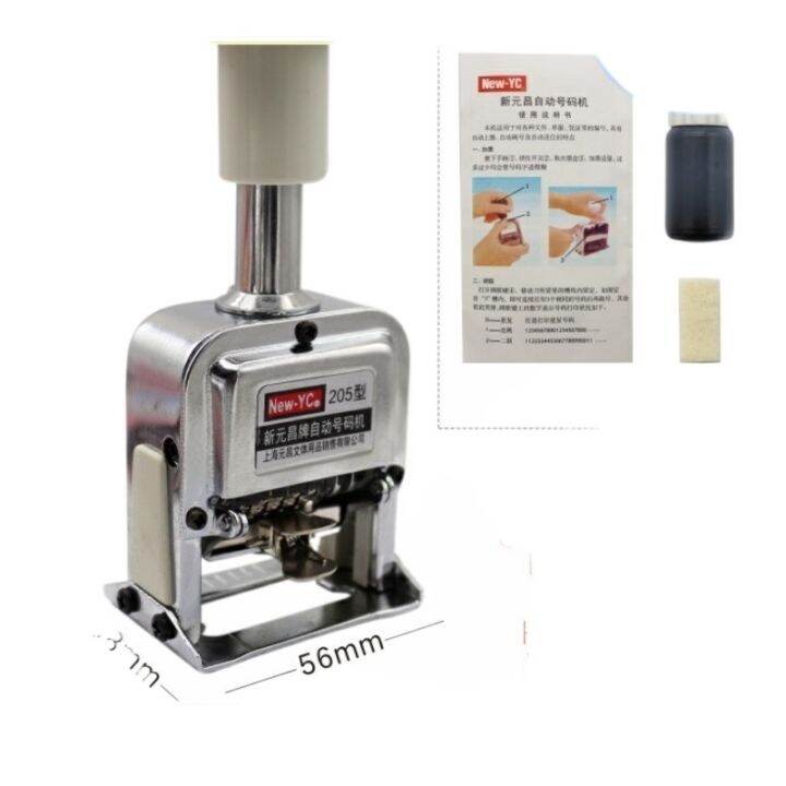 5-Position Automatic Numbering Machine Roller Graffiti Stamp ink Trodat ...